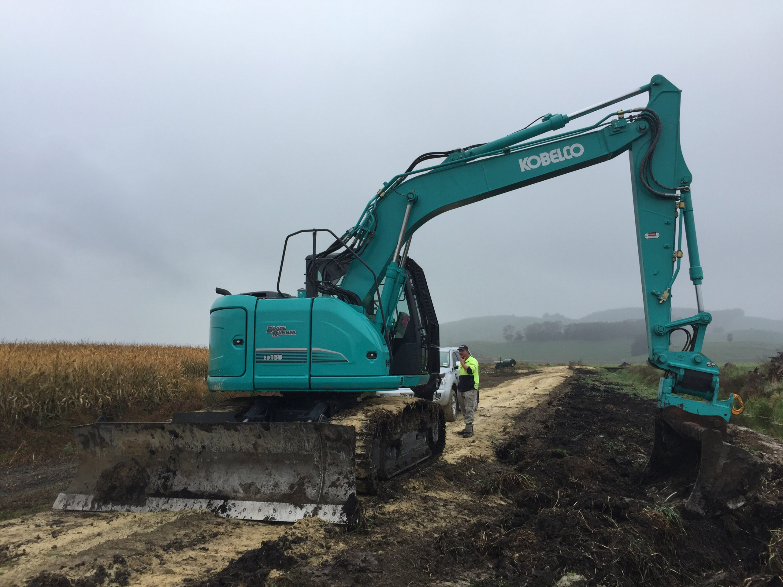 Digging and dozing; Kobelco launches unique new hybrid