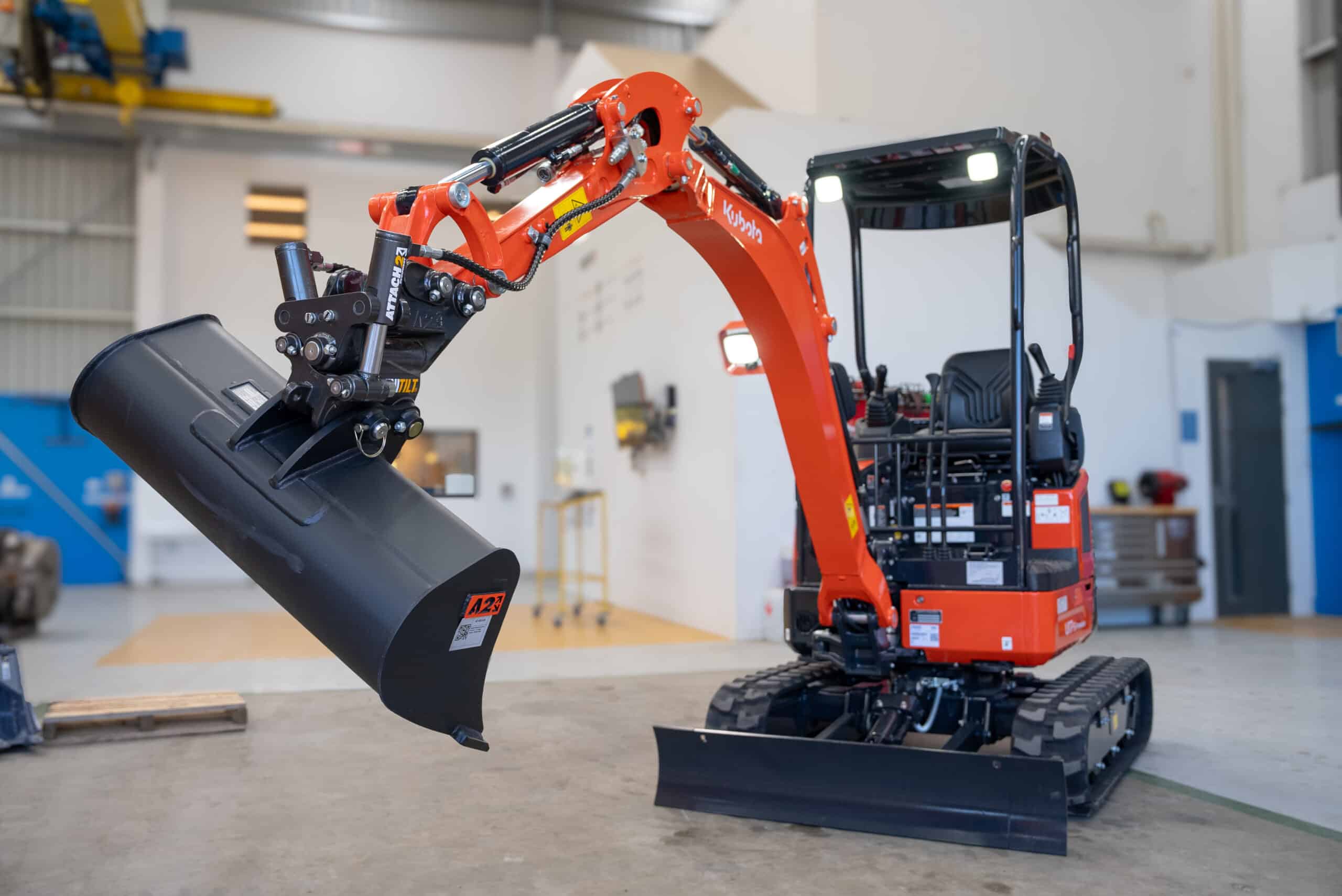 Attach2 Mini-Tilt Coupler: Big versatility for small machines